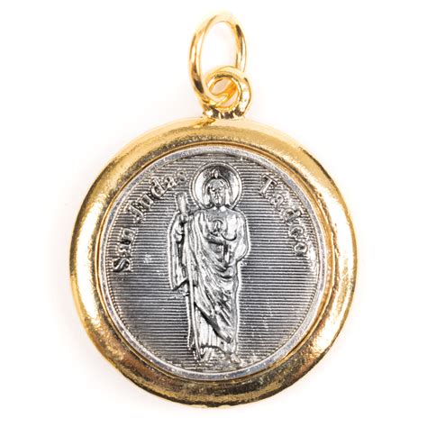 234 Medalla Bicel Chica San Judas Tadeo Y Reverso Con Imagen De Virgen