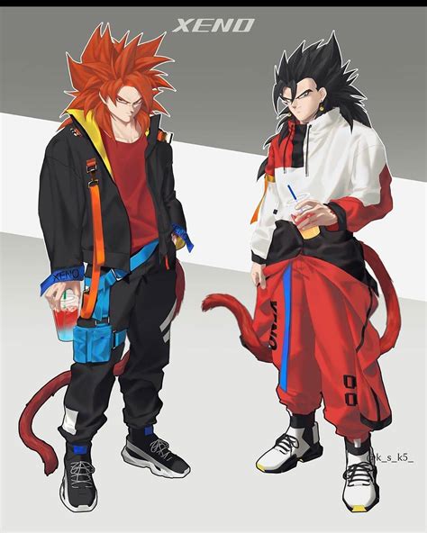 Dragonball Art Stylish Ssj4 Gogeta And Vegito By K S K5 Follow The Artist Tagged And