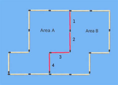 Add 4 Matches To Divide The Whole Into Two Equal Areas Suresolv