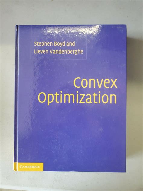 Convex Optimization by Stephen Boyd; Lieven Vandenberghe Values - MAVIN