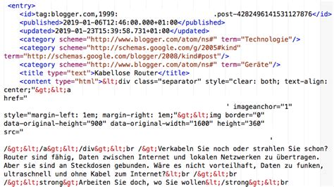 Blog Cidec Xml Datei Formatieren