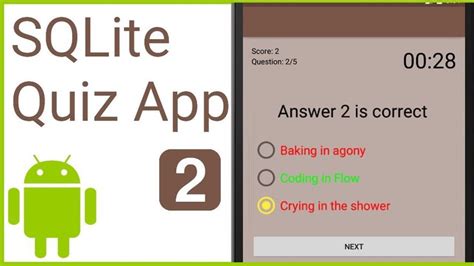 Multiple Choice Quiz App With Sqlite Integration Part 2 Model And