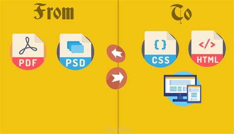تحويل قوالب psd pdf الى تصميم html css متجاوب خمسات