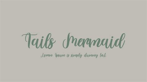 Tails Mermaid Font Download Free For Desktop And Webfont