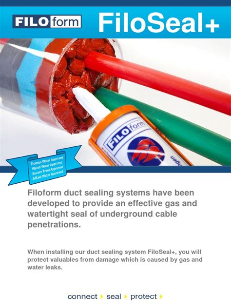 Filoform Filoseal Re Enterable Cable Duct Sealing System Pdf Duct Flow Pipe Fluid