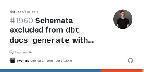 Schemata Excluded From Dbt Docs Generate With Redshift Issue 1960 Dbt Labs Dbt Core GitHub