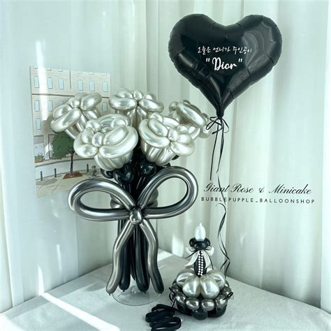 분당풍선 판교풍선 서초풍선 반포풍선 레터링풍선 베이비샤워풍선 생일풍선 풍선꽃다발 버블펍플 자이언트셋트🤍🖤 고객님 후기까지 완벽한 자이언트 셋트 스마트스토어에 늘 후기도