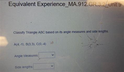 solved equivalent experience ma 912 gr 3 2 unit 9 classify triangle