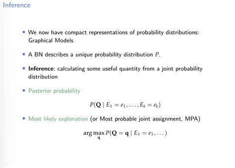 Inference In Bayesian Network