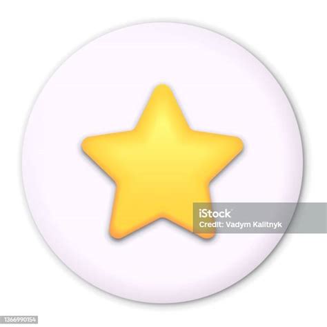 스타 광택 노란색 웹 사이트 직원에 대한 고객 평가 피드백 개념 객체의 3d 설계 모바일 응용 프로그램의 경우 벡터 일러스트레이션 3차원 형태에 대한 스톡 벡터 아트 및