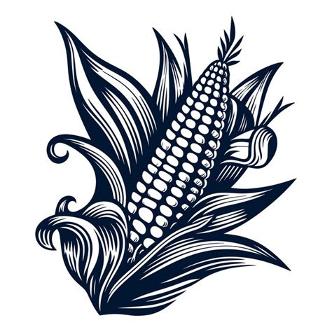 Premium Vector Corn Isolated On White Background