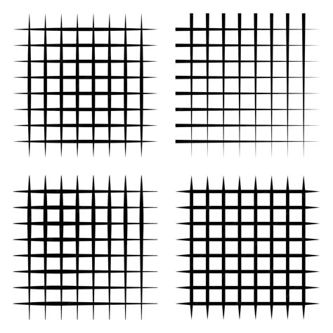 Premium Vector Set Abstract Grid Elegant Stripes Lines Vector Grid