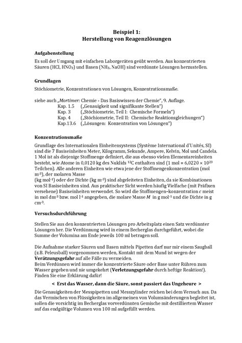Institut Für Anorganische Chemie Chemisches Grundpraktikum