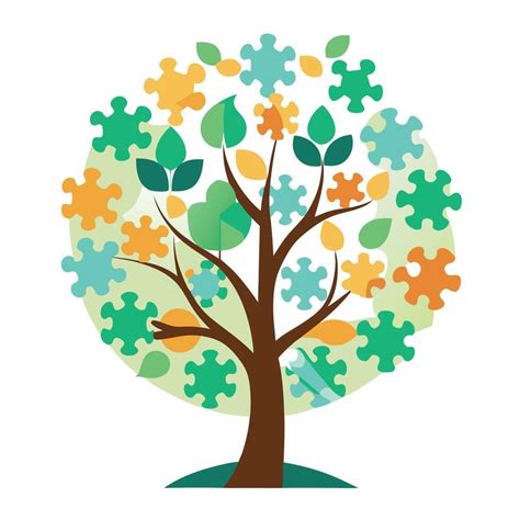 Development Tree Puzzle Piece Leaves Representing Progress 60316648 Vector Art At Vecteezy
