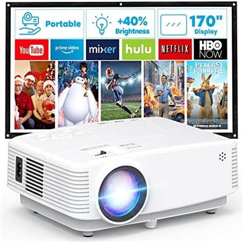 Amazon Com Mini Projector HD Portable Projector 1080P Full HD Supported Movie Projector