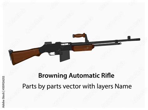 Ww2 Browning Automatic Rifle Ww2 Bar Gun Full Details And Parts By Parts With Layers Name