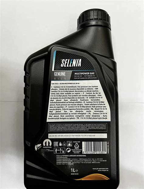SELENIA MULTIPOWER GAS 5W40 - Faster Ricambi