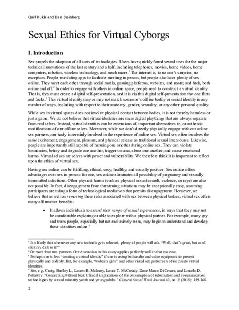 Doc Sexual Ethics For Virtual Cyborgs