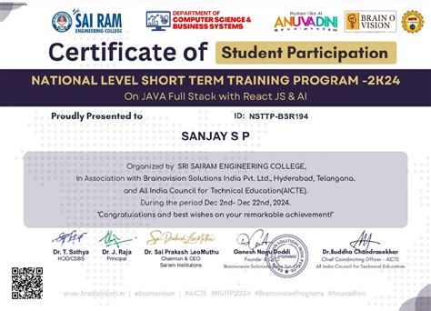 Sanjay S P On Linkedin Javafullstack Reactjs Artificialintelligence