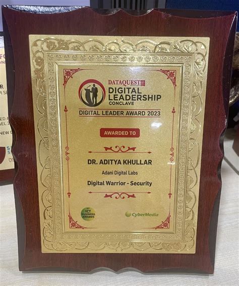 Dr Aditya Khullar On Linkedin Digitalleadership Ictawards Techinnovation 31stedition