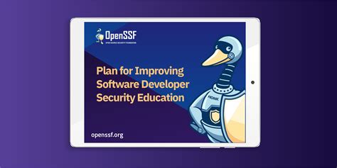 Plan For Improving Software Developer Security Education Open Source Security Foundation