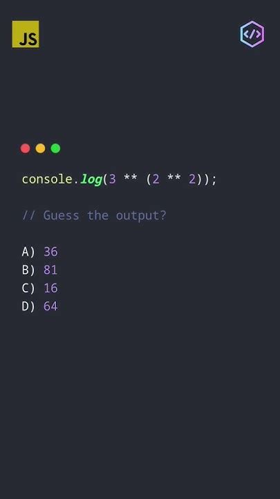 javascript guess the output coding programming logic quiz