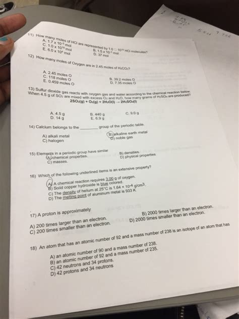 Solved How Many Moles Of HCl Are Represented By HCl Chegg Com