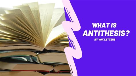 Antithesis Definition Examples Of Antithesis Antithesis In Literature YouTube