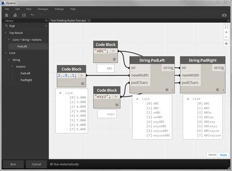 The Architects Desktop Dynamo Text Padding Nodes