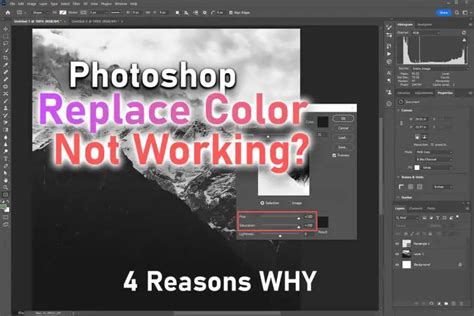 photoshop replace color not working 4 reasons why