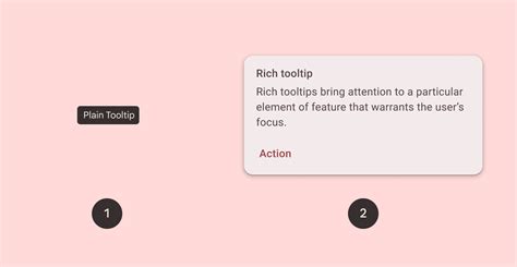 Tooltips Material Design 3