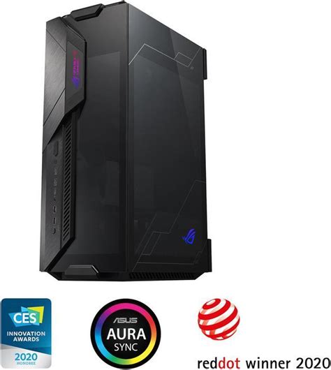 Asus Rog Z11 Mini Itx Dtx Mid Tower Pc Gaming Case With Patented 11° Tilt Design Compatible
