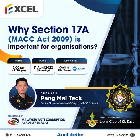 Excel Are You Aware Of What Section 17a Macc Act 2009