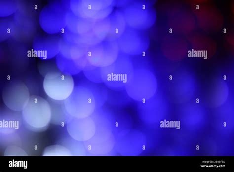 Blue Abstract Bokeh Cycle Lighting Vivid Colorful Background Blue Glitter Bokeh Blurred