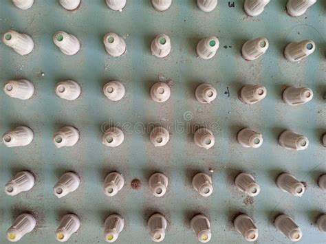 Retro Control Audio Panel With Switchers And Buttons Stock Image