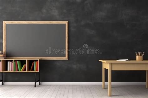 Empty Classroom Generate Ai Stock Illustration Illustration Of