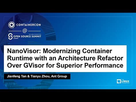 free video nanovisor modernizing container runtime with architecture