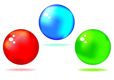 Vector Set Of Different Coloured Shiny Spheres Symbol Metallic Light Png And Vector With