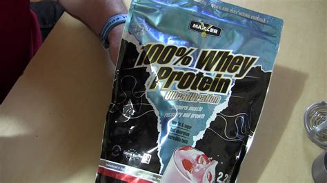 Протеин Maxler Ultrafiltration Whey Protein 1000 гр 2,2lb - YouTube