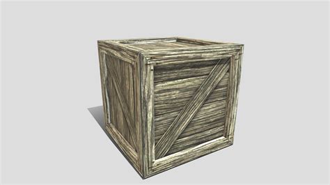 wooden crate 3d model by dion bowen dbowen1999 [232a592] sketchfab