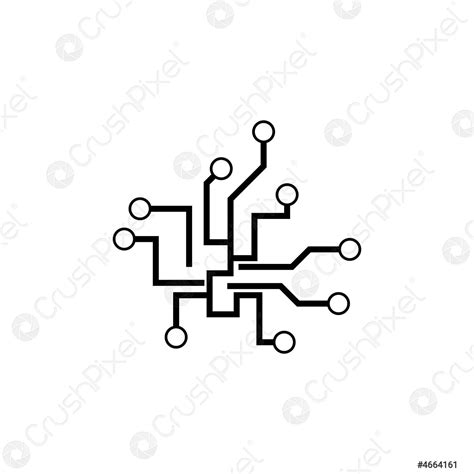 Circuit Vector Illustration Design Template Stock Vector 4664161 Crushpixel