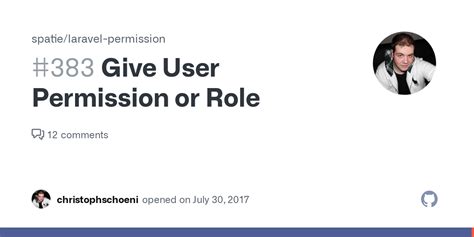 Give User Permission Or Role · Issue 383 · Spatielaravel Permission