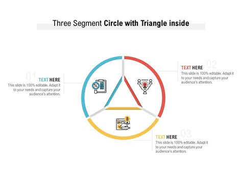 Three Segment Circle With Triangle Inside PowerPoint Presentation Slides PPT Slides Graphics