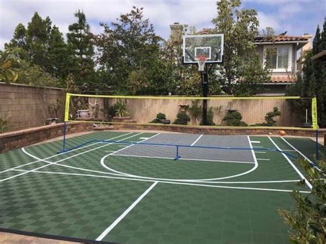 Backyard Basketball Court Flooring Modutile Outdoor Sport Tiles