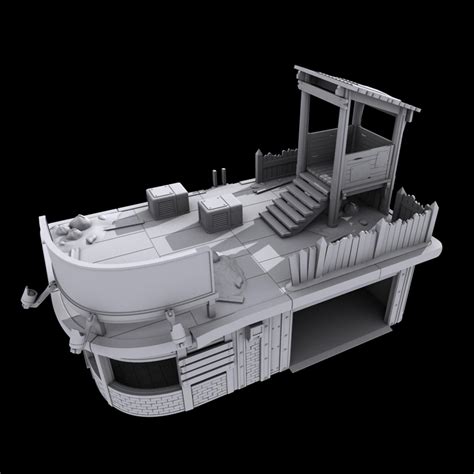 3d Printed Hubbardologist Cult Hall 32mm Wargame Terrain Etsy
