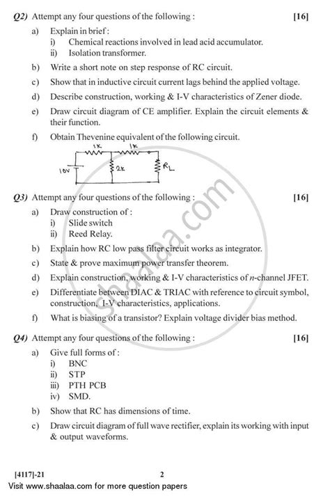 Principles Of Analog Electronics 2012 2013 Bsc Electronic Science