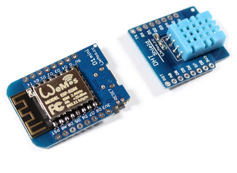 ESP8266 D1 Mini DHT11 Shield MicroUSB Connection