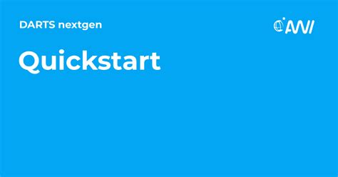 quickstart darts nextgen