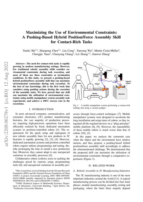 Maximizing The Use Of Environmental Constraints A Pushing Based Hybrid