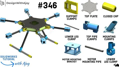 Innovative Hexacopter Frame Prototype Design Tutorial 346 Design